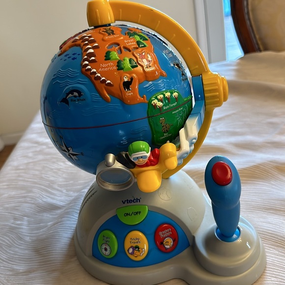 v tech | Toys | Vtech Fly Learn Interactive Talking World Globe Atlas ...
